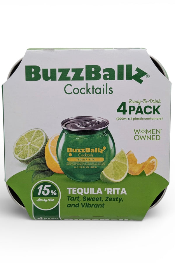 Buy BuzzBallz Cocktails Tequila 'Rita RTD Ready to Drink 4 x 200 ml Online