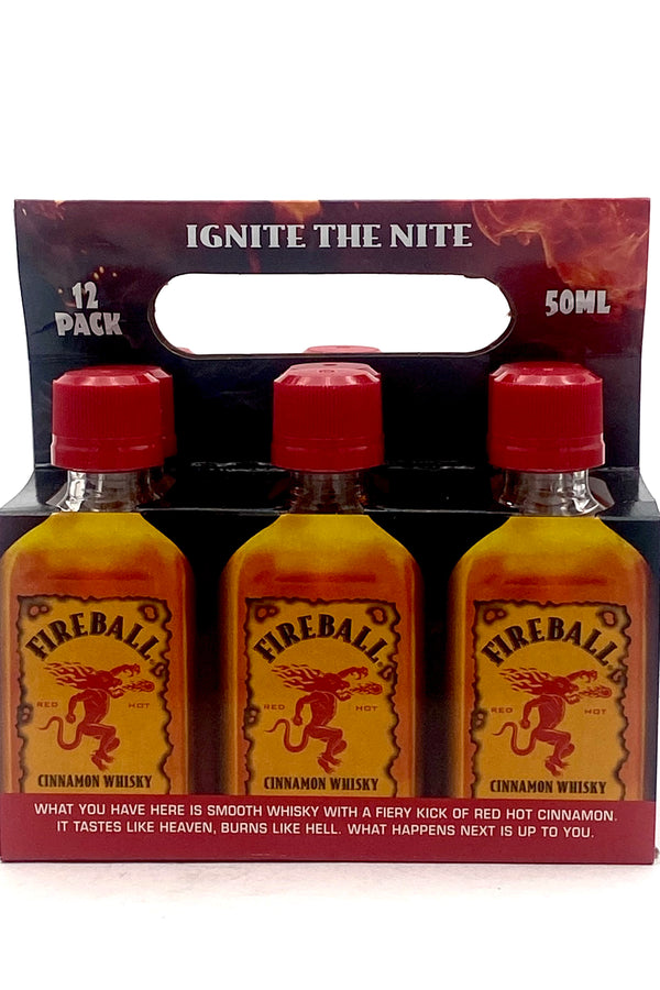 Buy Fireball Cinnamon Flavored Whiskey 12 x 50ml Online