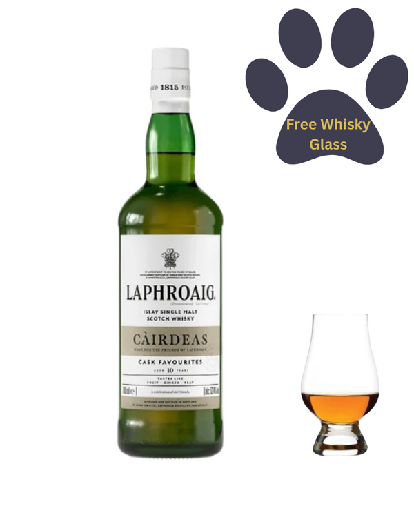 Buy Laphroaig 2024 Cairdeas 10 Year Old Scotch Whisky + Glencairn Glass ...