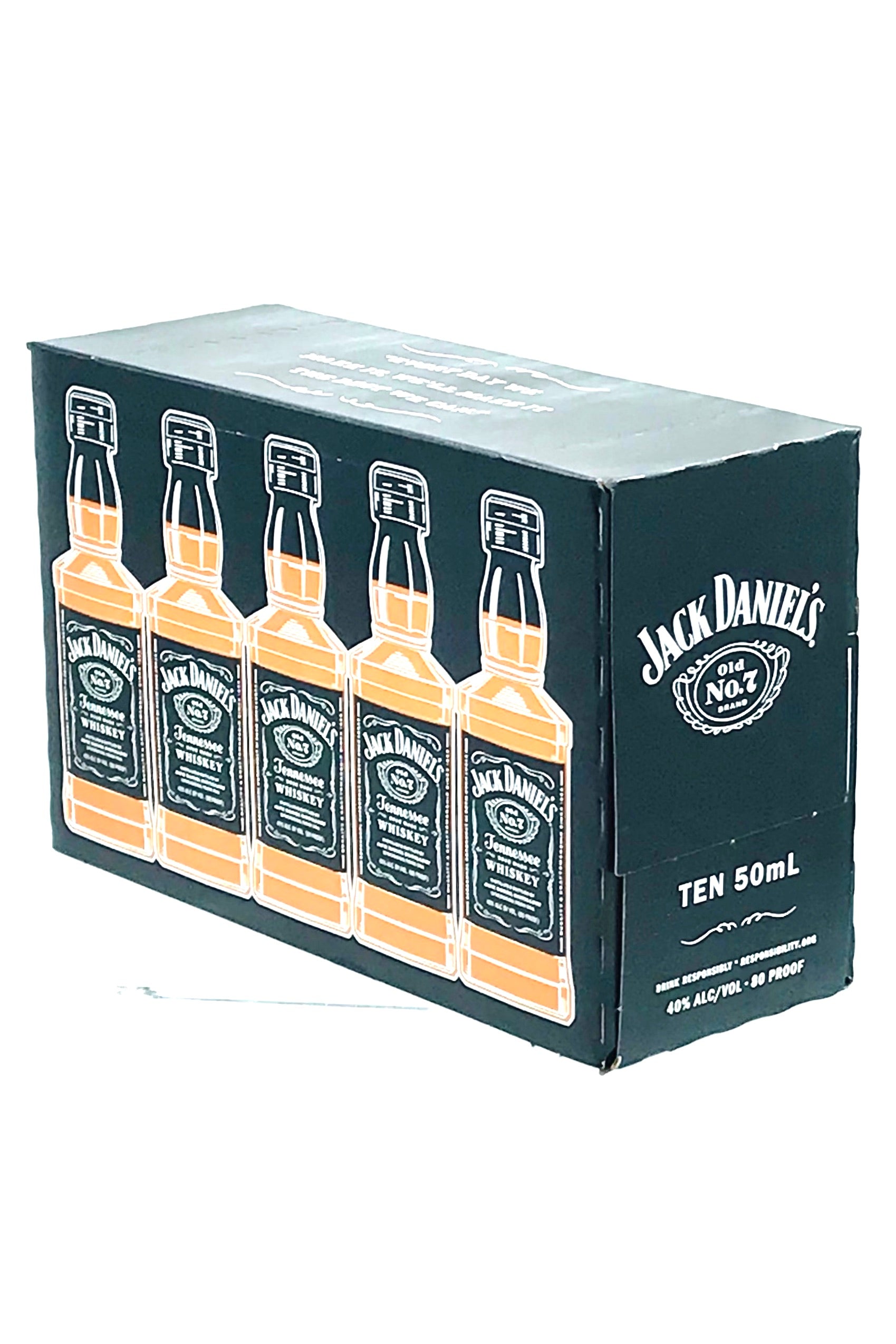 Buy Jack Daniel's Black Label Old No. 7 Tennessee Whisky 10 x 50 ml Online
